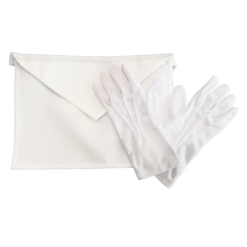 Apprentice/Fellowcraft Apron. Faux leather.+ gloves - Cerneau Rite Nos – Nos Colonnes
