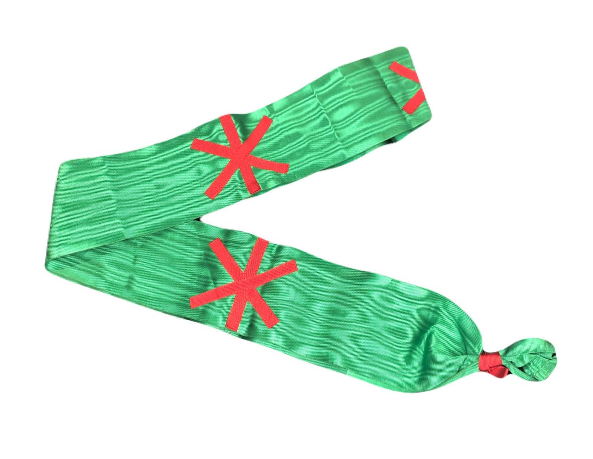 7th Degree Sash. Natural Silk - Chapter, Swedish Rite – Nos Colonnes
