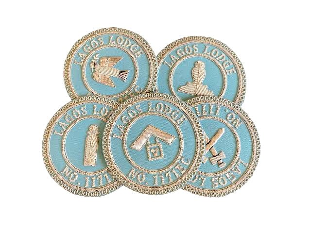 Lodge Officers Apron Badge - Emulation, English Style - Nos Colonnes