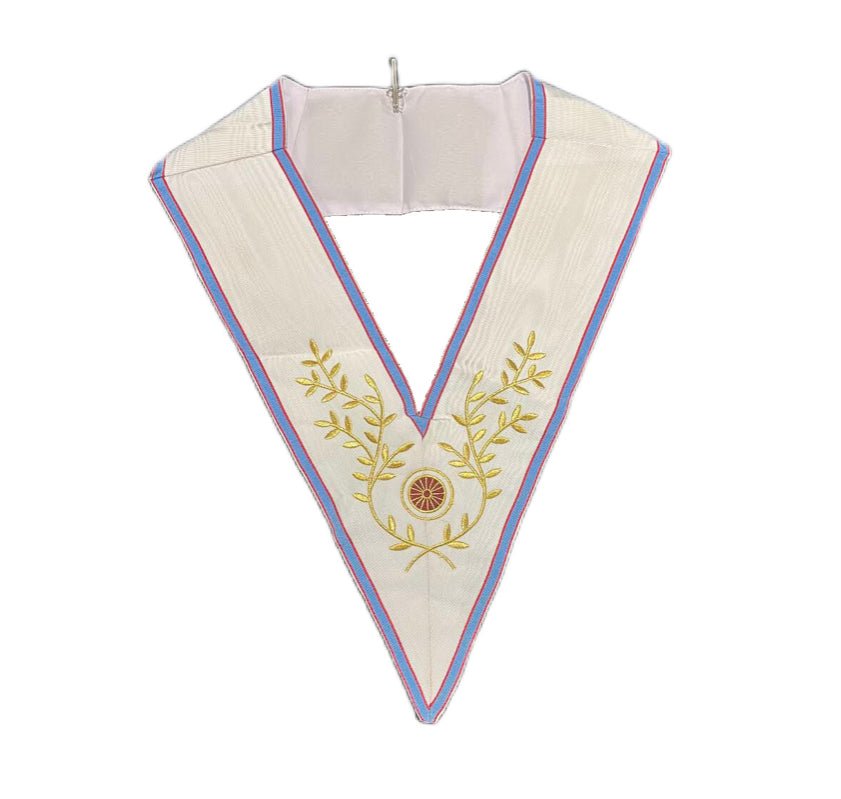 Grand Lodge de France deputy long (GLDF) long necklace. Natural silk ...